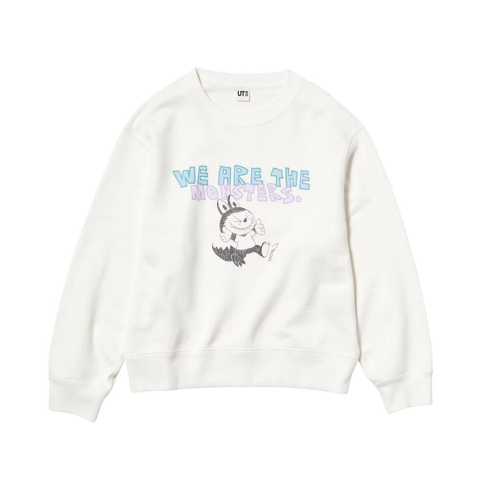 KIDS White Labubu Sweatshirt – GOGOFUN